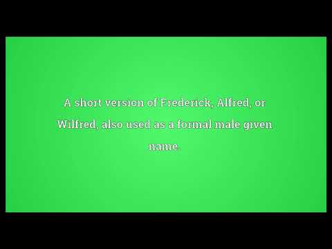 Fred Meaning