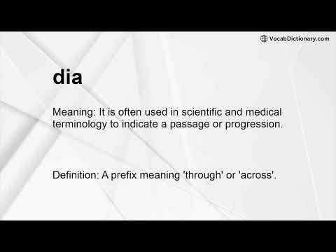 dia Meaning