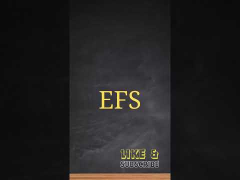 Did you know the acronyms of EFS #efs #encrypted #file #system #usefuldesk #abbrevations #gkquestion