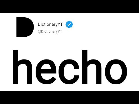 hecho Meaning in English