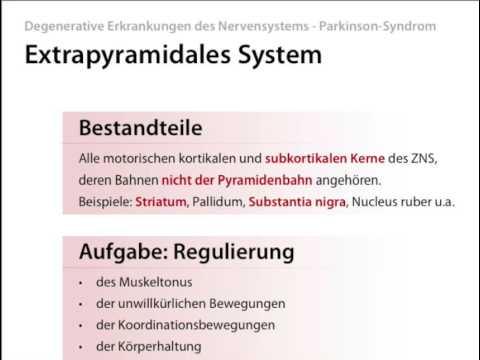 Parkinson-Syndrom, Parkinson Krankheit