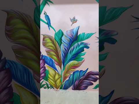 Wall Mural Art | Mural Painting DIY | Wall Painting | Fevicryl Hobby Ideas India