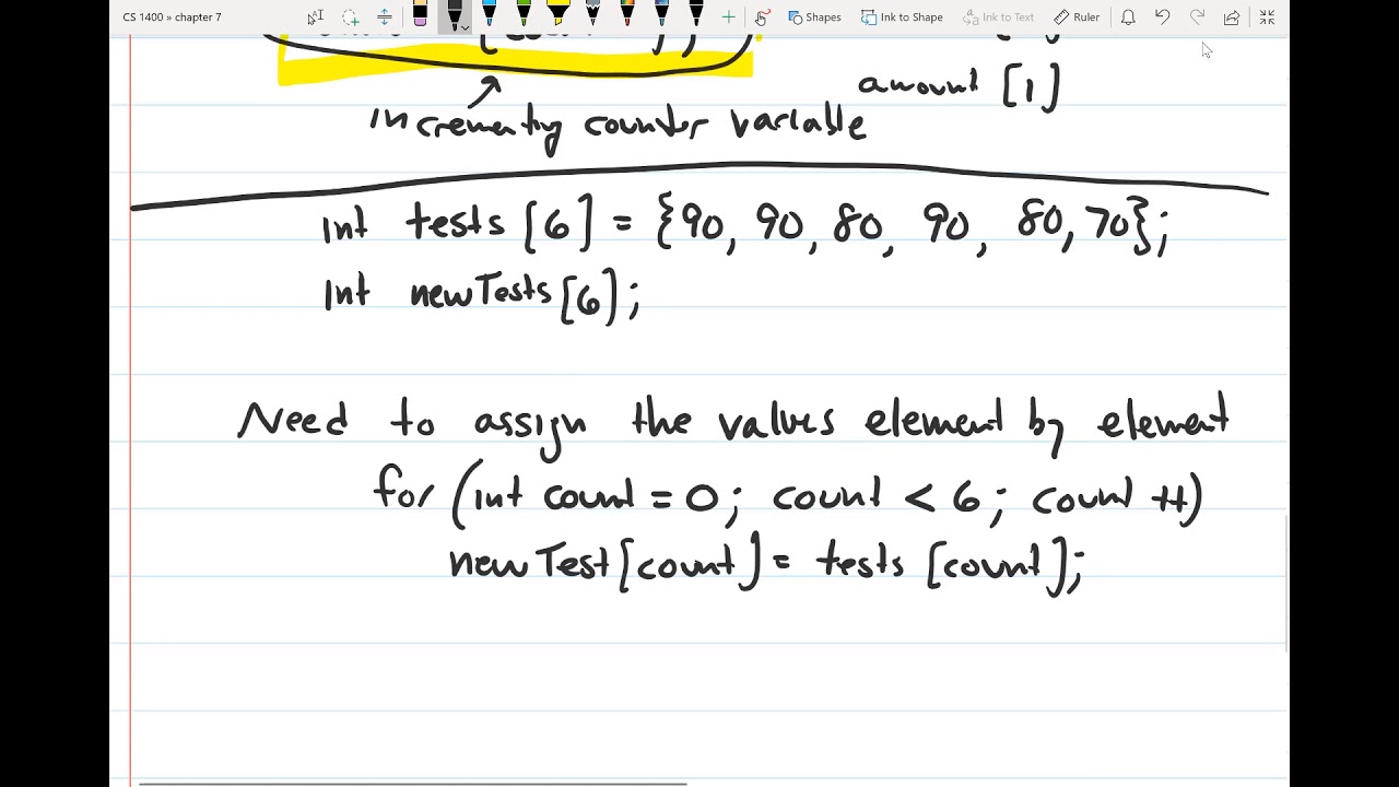 85 - Processing array content in c++