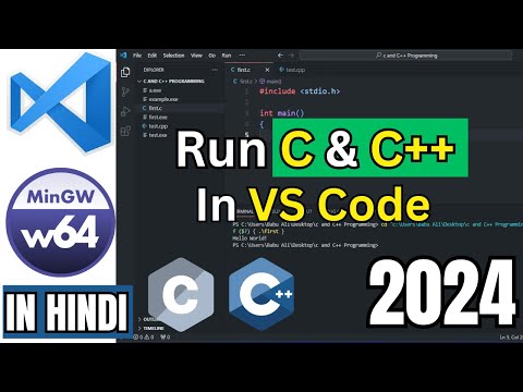 Vs code Setup For C And C++ In Hindi 2024 | Run C and C++ In Visual ...