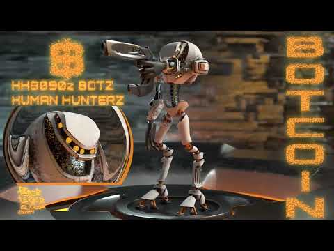 BOTCOIN 001 Futuristic AI Robot currency #58 AI Trooper Invasion- HH8090z BOTZ HUMAN HUNTERZ Elite