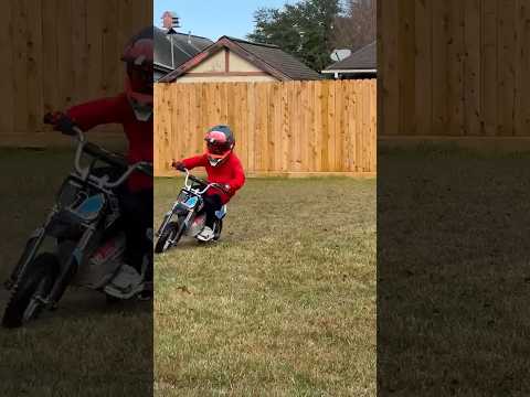 Testing out my new razor mx350 dirtbike!