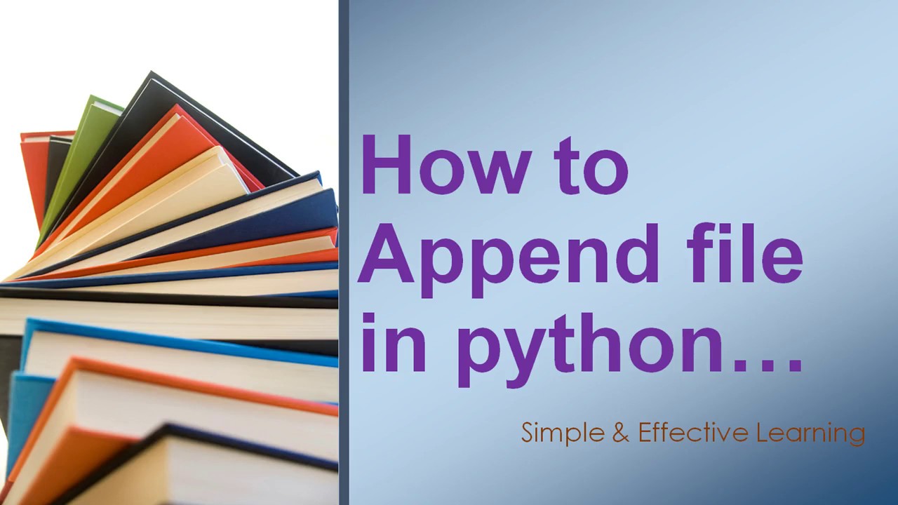 How to Append file in Python || Append file in Python || Python Append text file || Appending Files