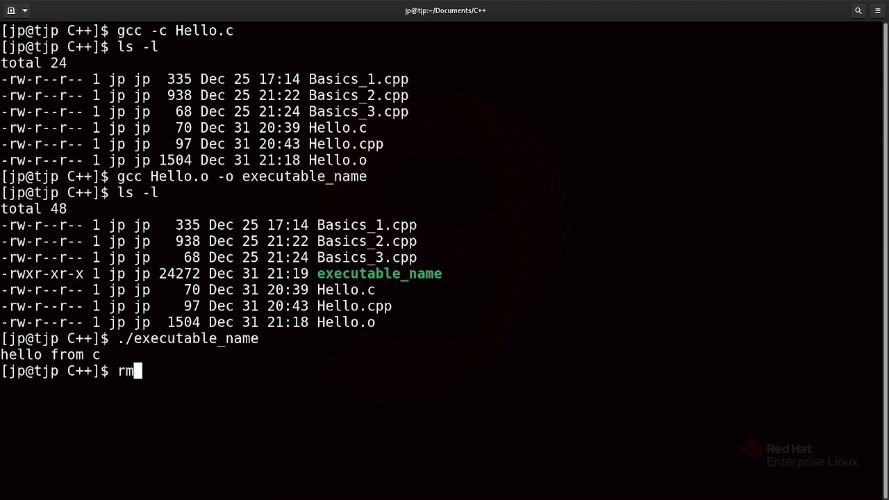 Compiling C/C++ source code with gnu gcc/g++ compiler in linux