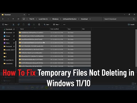 How To Fix Temporary Files Not Deleting in Windows 11/10 (Guide)