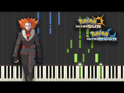 Lysandre Battle Theme - Pokémon UltraSun and UltraMoon (Piano Tutorial) [Synthesia]