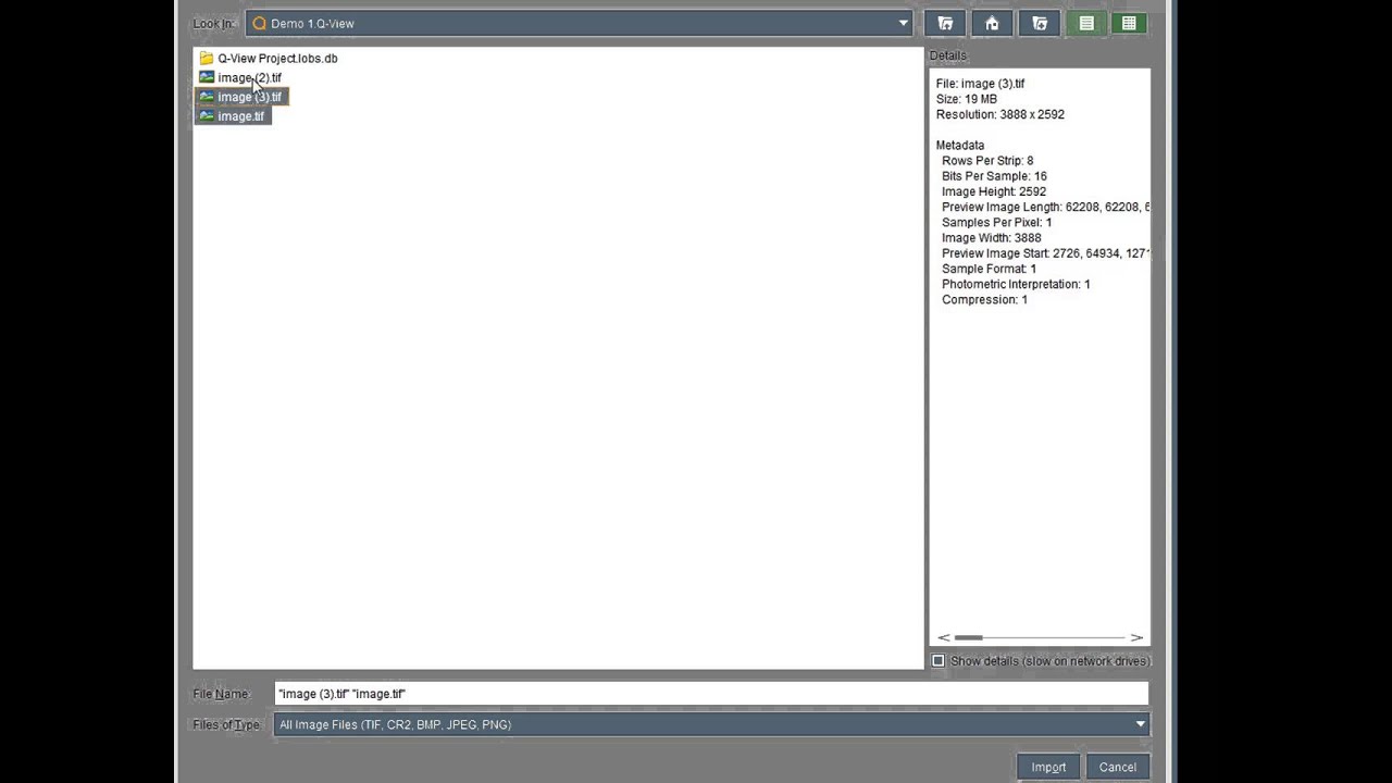 Q-View Software Video Tutorial Part 6: Importing an Image