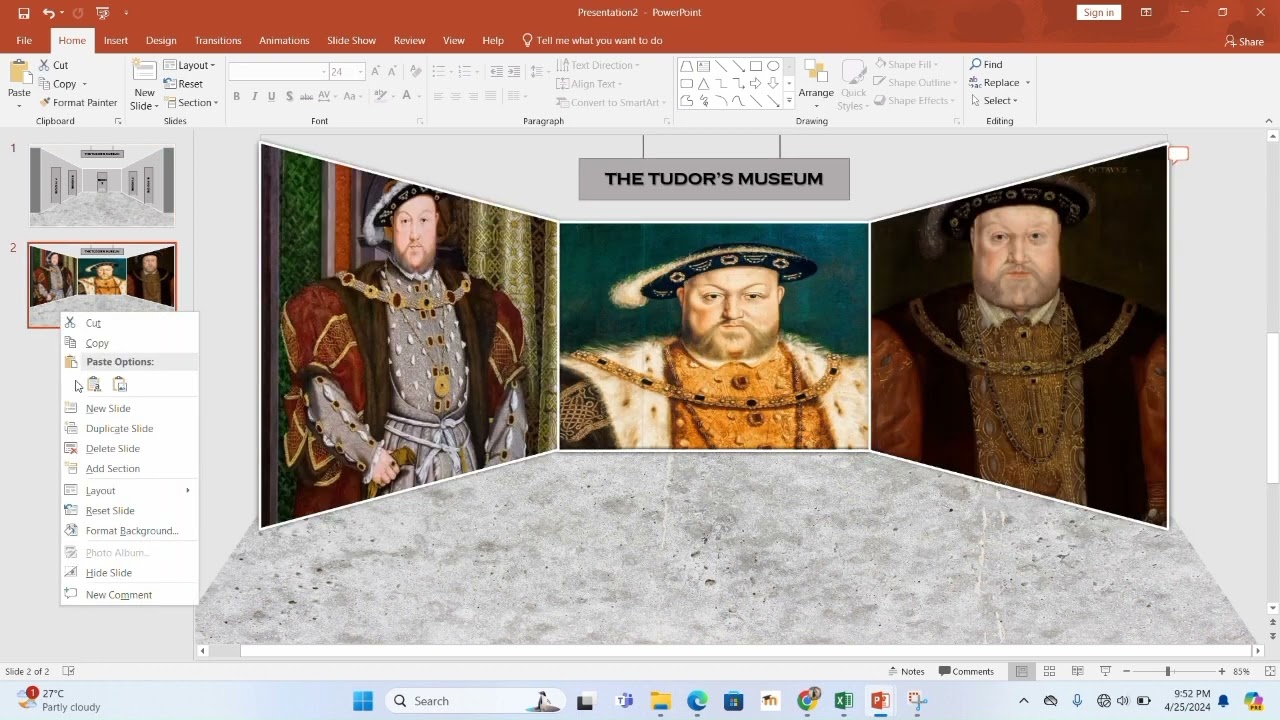 VIRTUAL MUSEUM TUTORIAL USING POWERPOINT