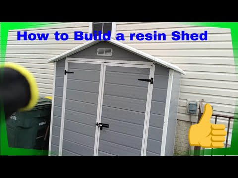 How to Setup a Resin Outdoor Storage Shed
