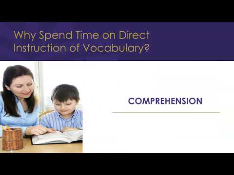 Word Work: The Why & How of Explicit Vocabulary Instruction