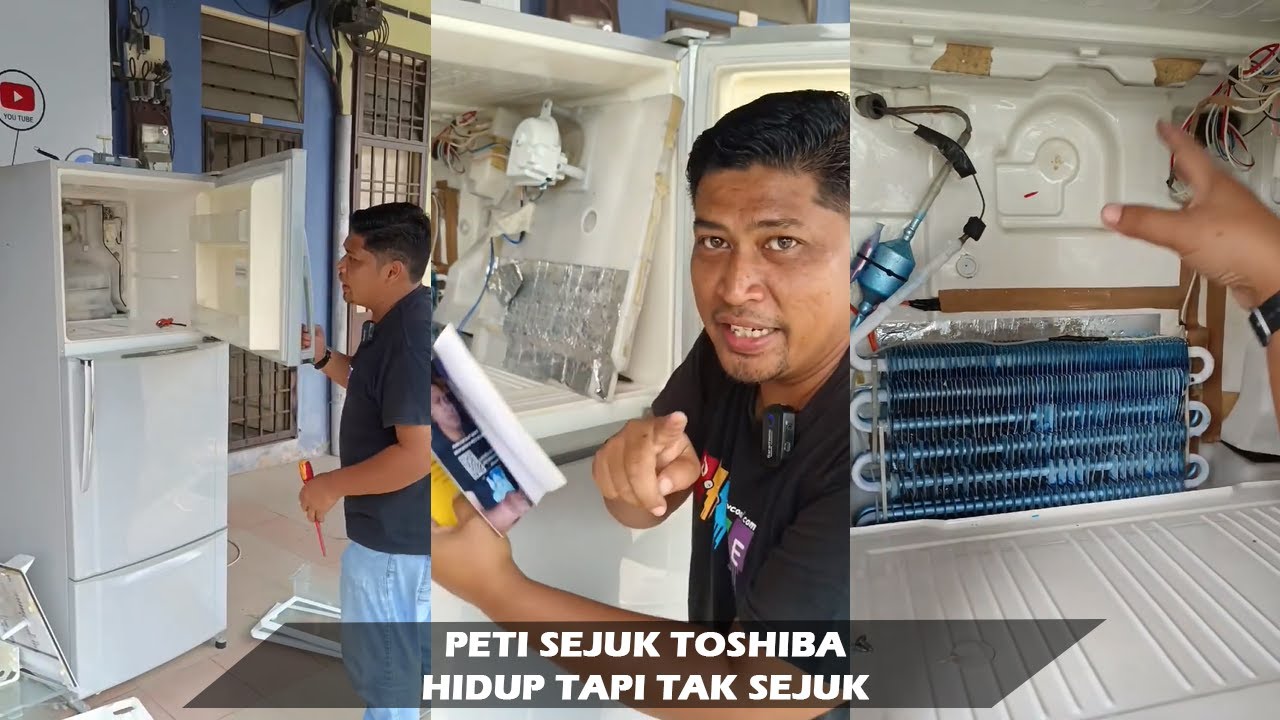 PETI SEJUK TOSHIBA HIDUP TAPI TAK SEJUK