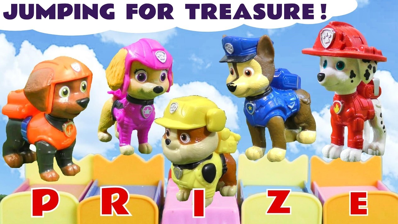 Can 5 Pups Jumping on the Bed discover Prize Clues?