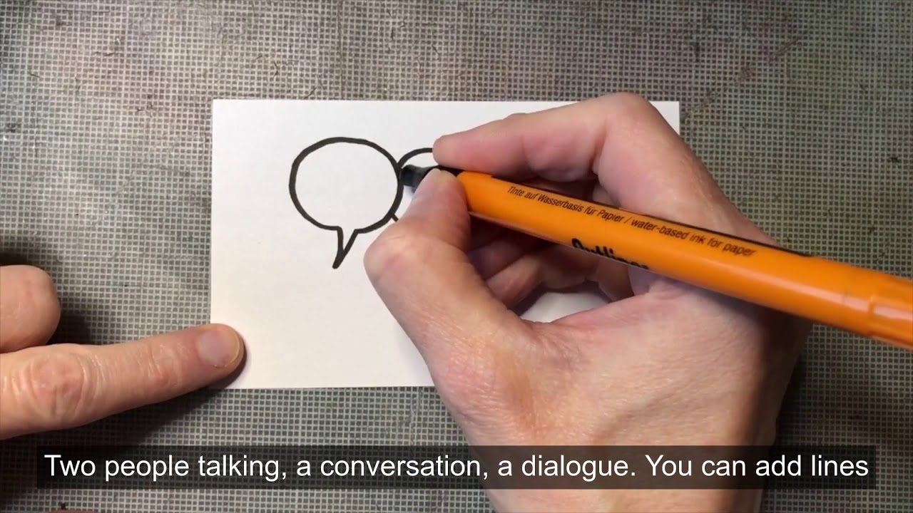 Visual Thinking Drawing Tutorial: Let's draw talking!