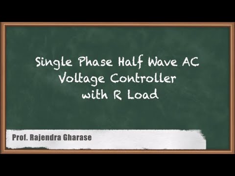 Demystifying Single Phase Half Wave AC Voltage Controller With R Load - GATE Power Electronics ...
