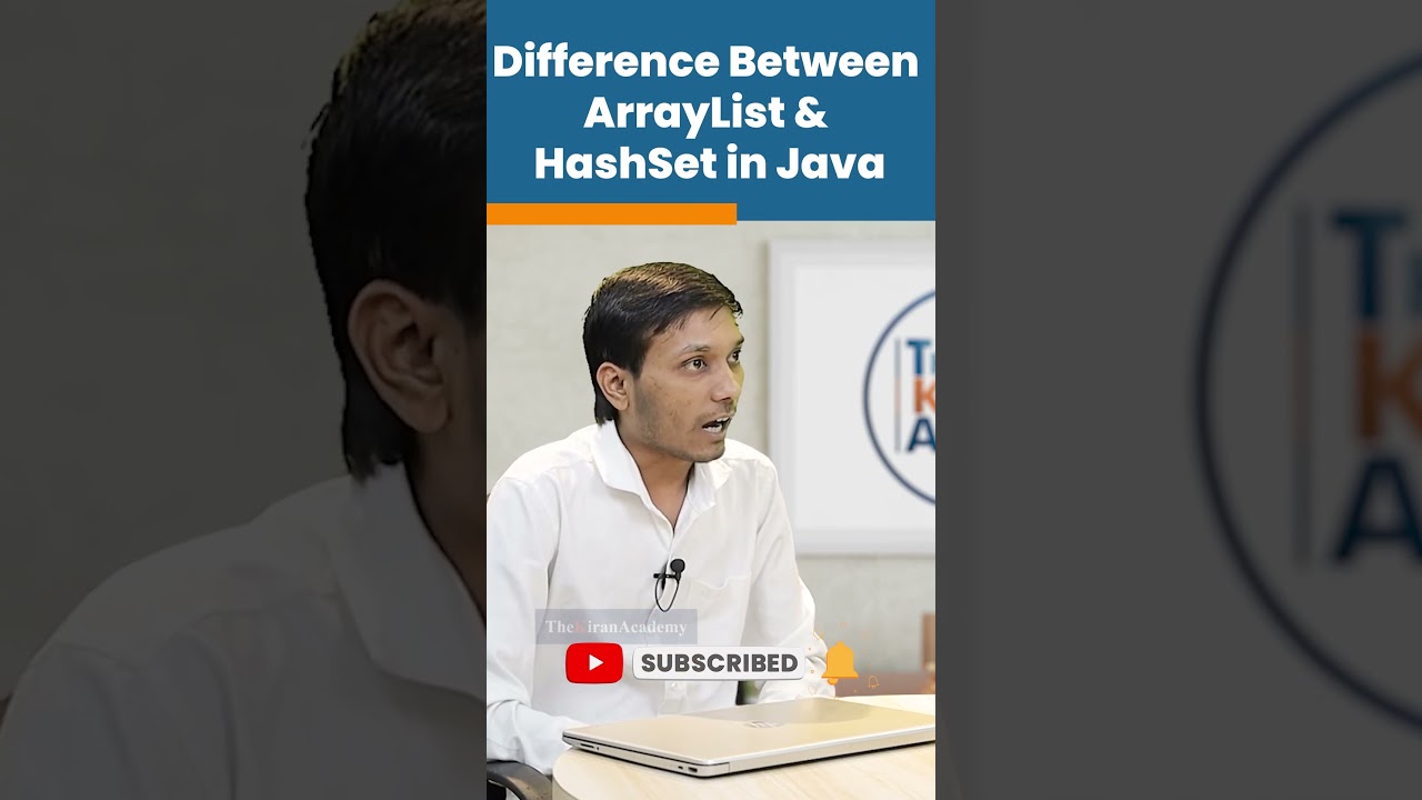 Difference Between Array List & Hash Set | Java Interview Question | #shorts #kiransir