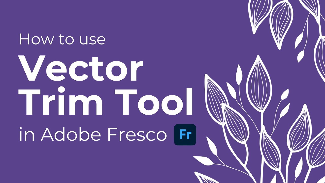 How to use vector trim tool | Adobe Fresco Tutorial