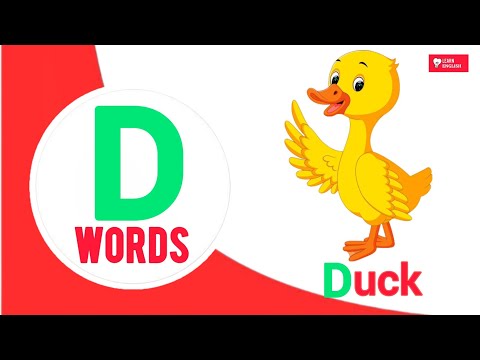 Words Starting With D - Learn Words that Start with D Sound #kids