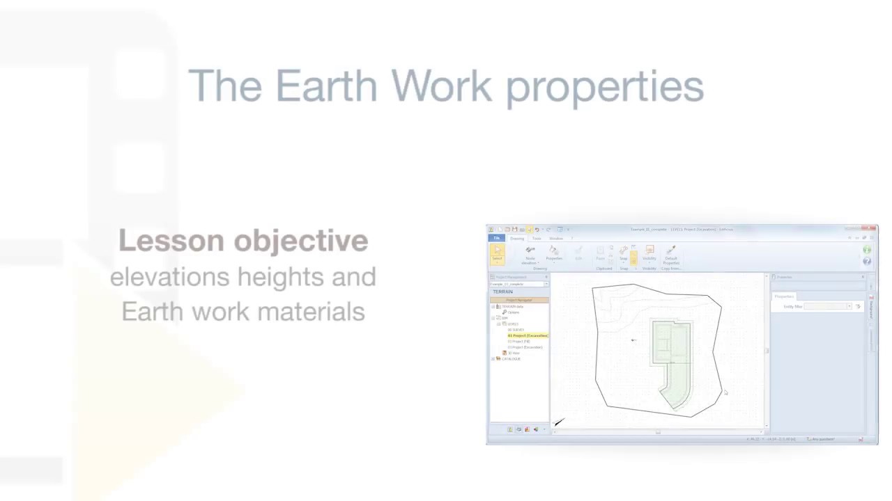 Edificius Tutorial - The Earth Works properties - ACCA software