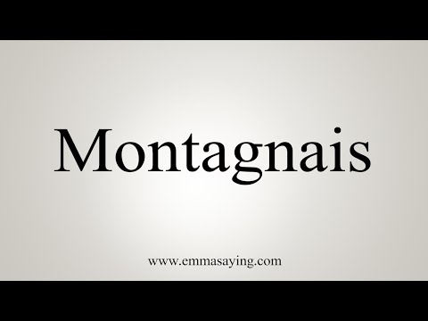 How To Say Montagnais