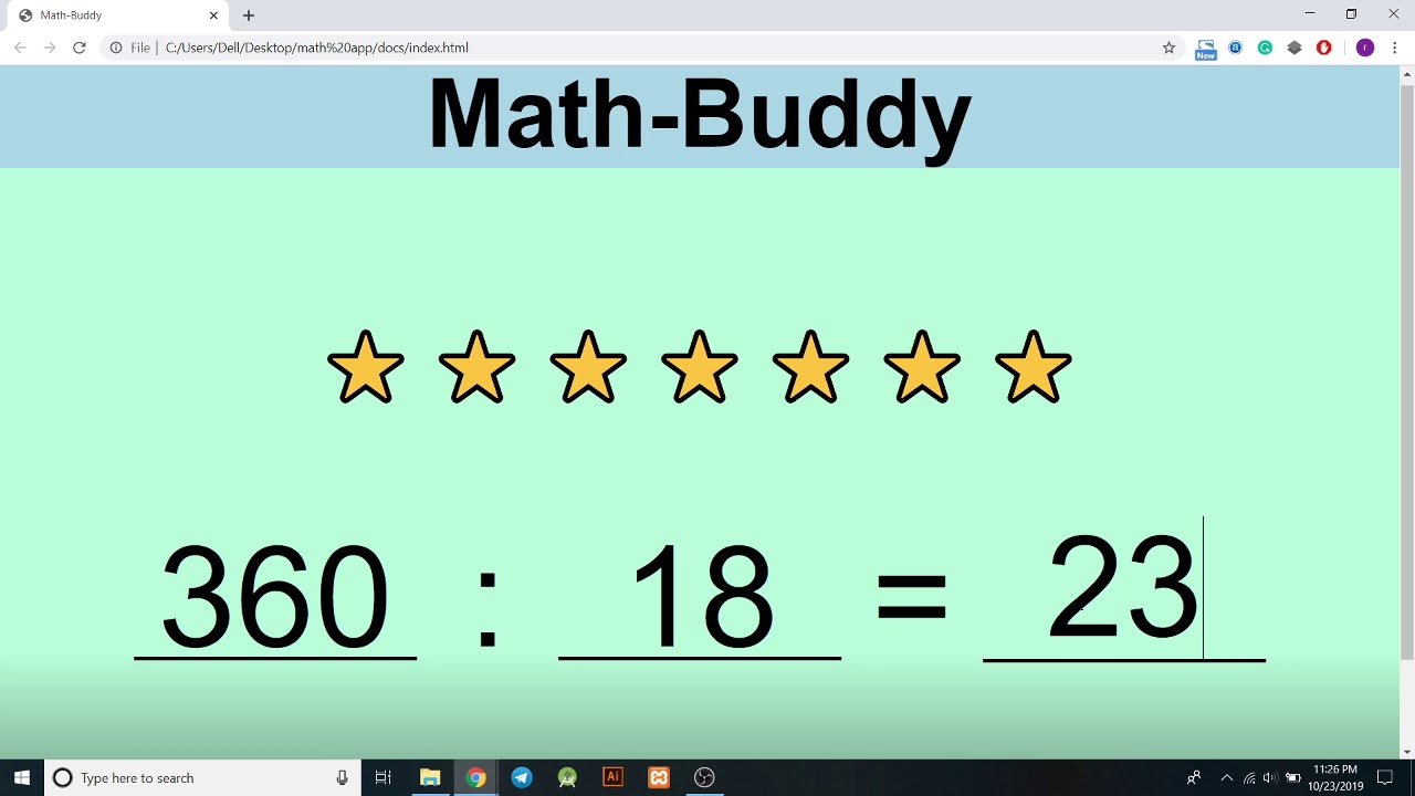 Math App In JavaScript With Source Code | Source Code & Projects