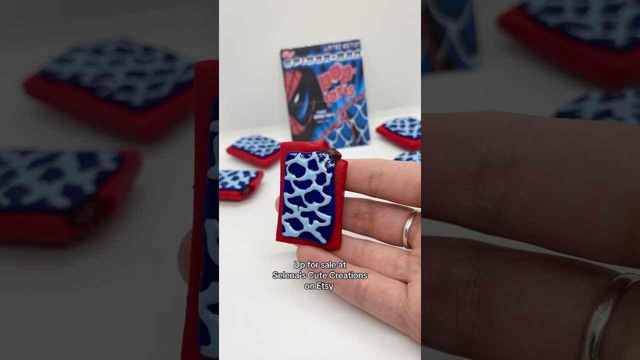 Up for sale at Selena's Cute Creations on Etsy ❤️🕸️ #poptart #basementyard #spiderman #2002