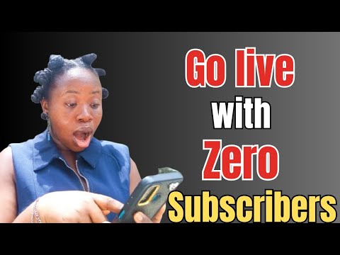 Go Live with Zero subscribers | 50 subscribers is not needed