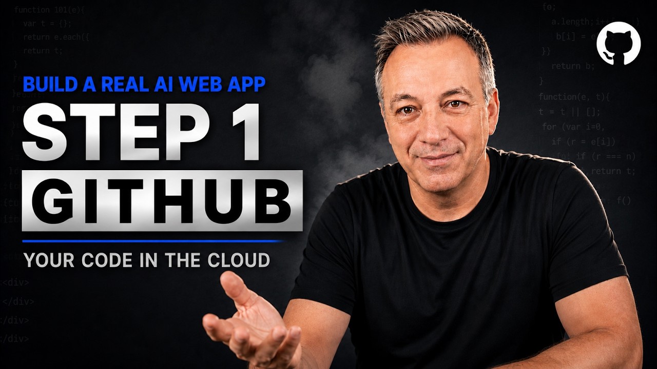 Build a Web App with AI in 5 Videos | Step 1: GitHub