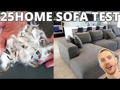 25Home Furniture Review: Salo Antique Industrial Couch