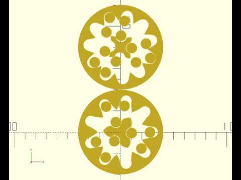 Download free SCAD file Planetary Roller Robot Actuator 44:1 • 3D print ...