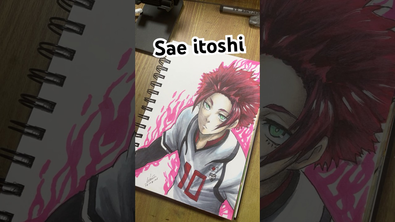 Sae itoshi Blue lock #shorts #drawing #bluelock #anime #sketchbook #sketch