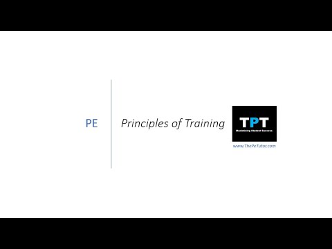 GCSE PE - Principles of Training
