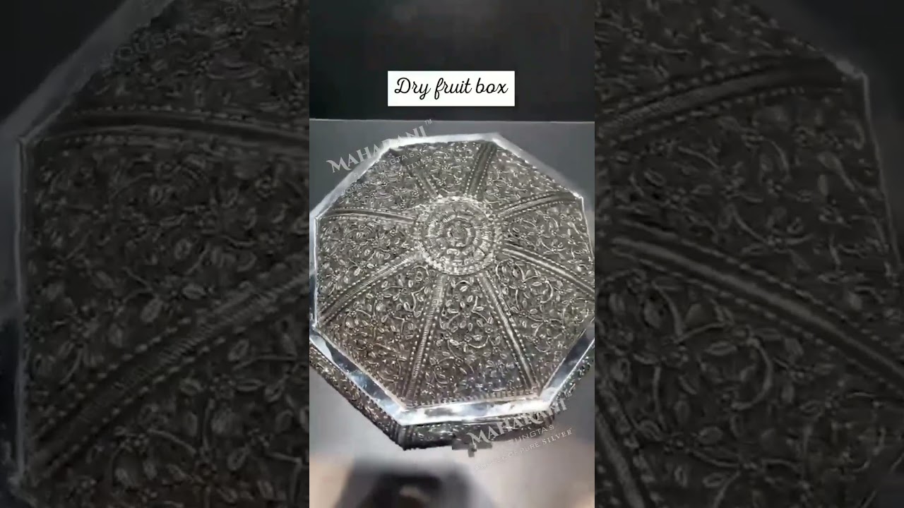Silver Dry Fruit Box | Maharani | Maharani by Rungtas | Silver Article |Silver Jewellery | Surat |