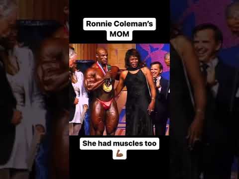 🔥RONNIE COLEMAN’s MOM STRONG TOO💪🏾#subscribe #shorts #muscles #biceps #mother #legend #fitness