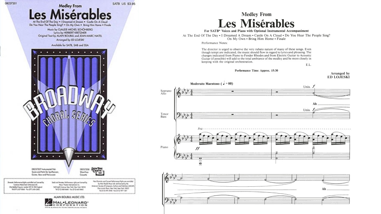 Les Misérables (Medley) | SATB Choir | Arr. Ed Lojeski