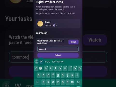 Digital Products Ideas Tapswap Code #tapswap #crypto #nft