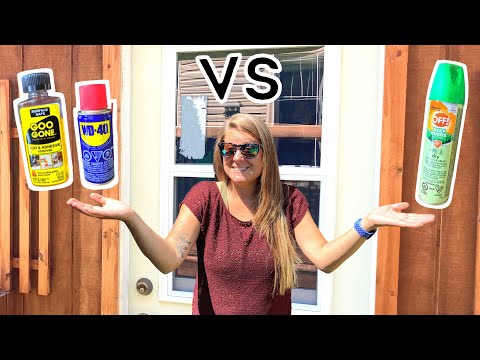 Bug Spray, WD-40 or Goo Gone? | Remove Stickers Off Glass Windows | DIY How To Hack