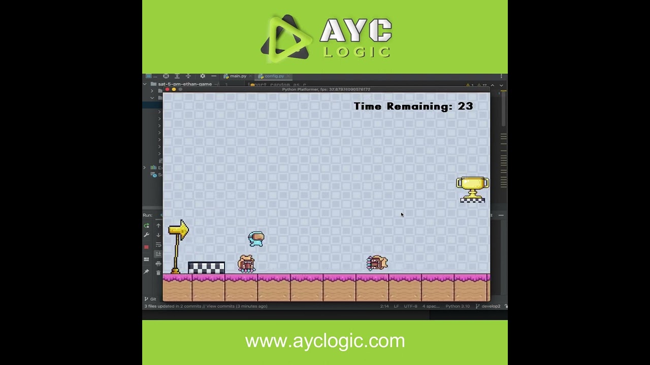 SEP 2023  - Python Platform Game by Ethan Lee