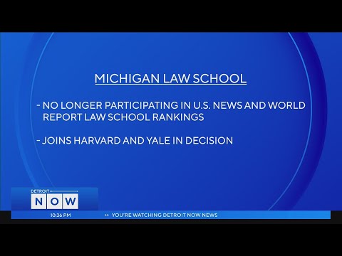 University of Michigan law school says it won't participate in US News rankings