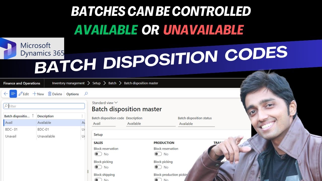 Batch Disposition Codes in #microsoftdynamics365 #financeandoperations #d365talks #batch
