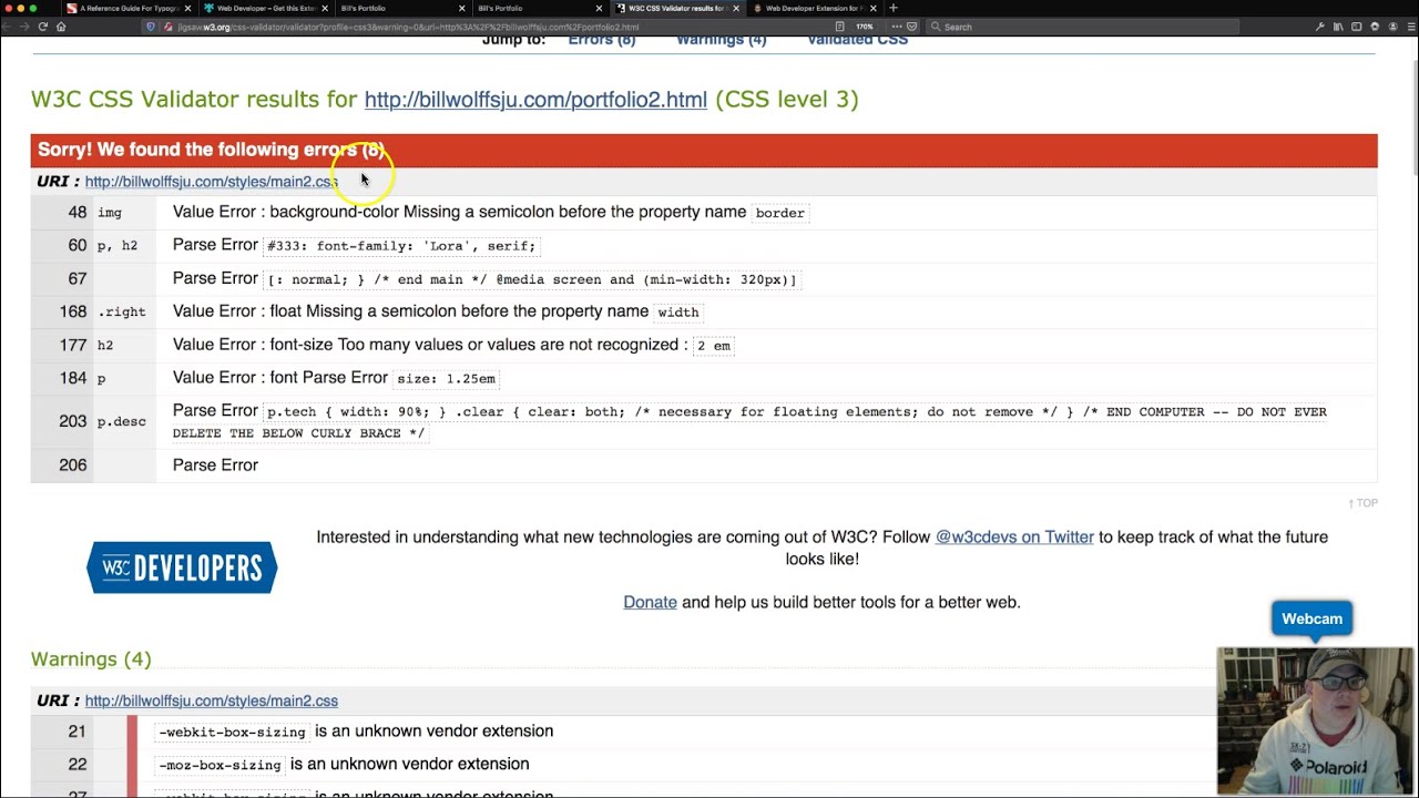 Error Checking and Validation