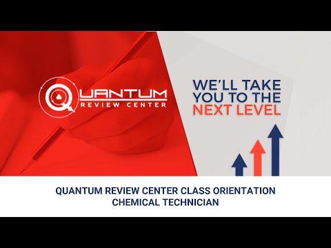 QRC Online Review Class Orientation for Chemical Technicians (2021)