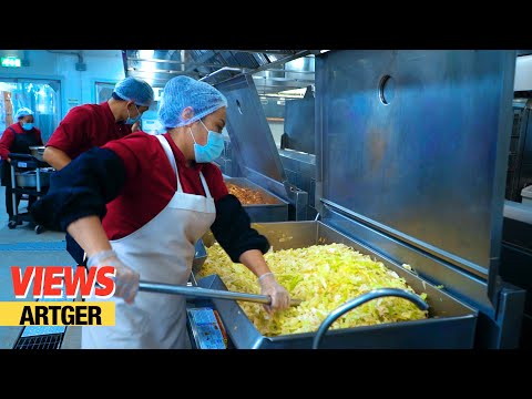 How to Feed 6000 Mongolian Miners Every Day - Mongolia's Biggest Kitchen in the Gobi!