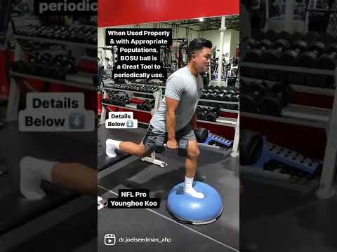 Is BOSU Ball Good or BAD?? Bulgarian Squat NFL Athlete Younghoe Koo