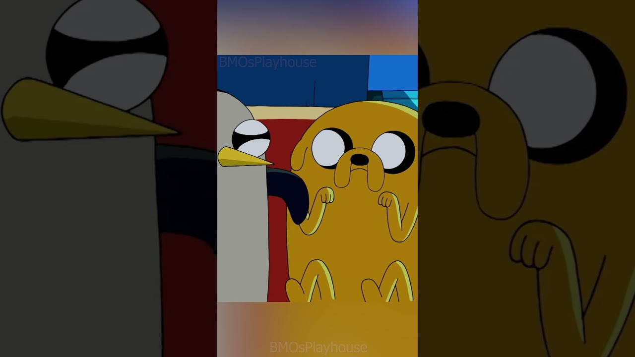 Gunther and Jake Bonding in Adventure Time!