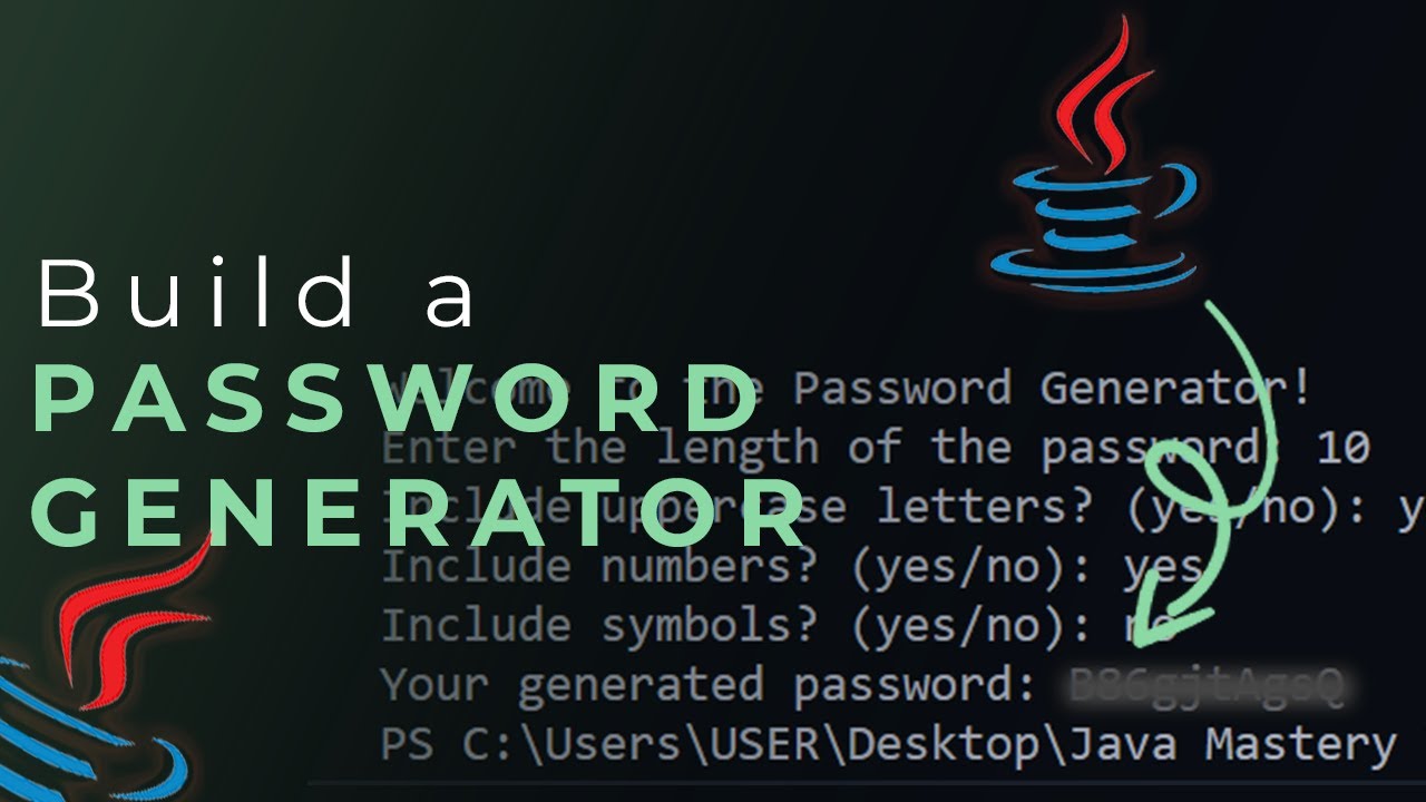 How to Build a Password Generator using Java | Python