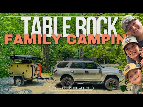 Family Camping Table Rock State Park SC | Kid Friendly Mountain Lake Hike, 4Runner Overland Trailer
